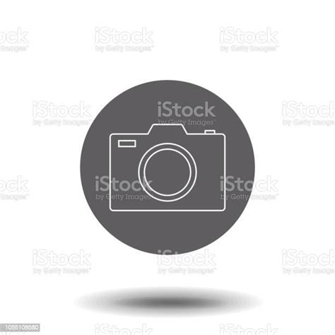 카메라 벡터 아이콘입니다 웹 사이트 및 모바일 최소한의 평면 디자인에 대 한 사진 선 벡터 아이콘 흰색 배경 개요 그림 겉창에