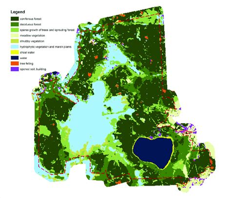 The Biotope Map Of Biloozerskyi Sitein Rivne Nature Reserve Obtained As