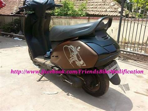 3m Wrap On Honda Activa Friends Bike Modification