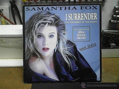 Samantha Fox I Surrender Comprar Discos Maxi Singles Vinilos Música