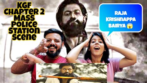 Kgf Chapter 2 Mass Police Station Scene Reaction Rocking Star Yash