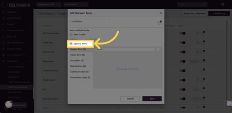 Professional App Notification Settings Coolautomation English
