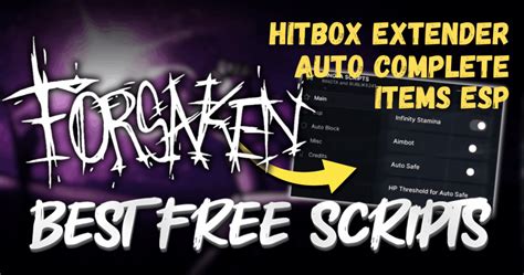 4 Op Forsaken Scripts Esp Walkspeed Auto Complete Tnp Scripts