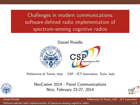 pdf challenges in modern communications software defined radio