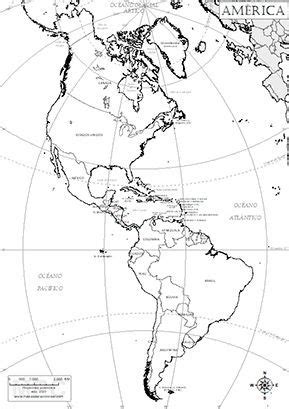 Mapas De Américas Norte Sur Central Para Colorear Artofit