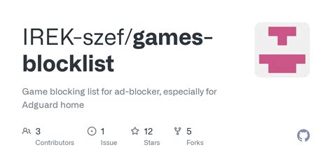 Github Irek Szefgames Blocklist Game Blocking List For Ad Blocker