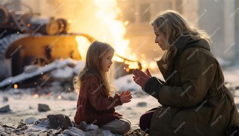 Premium Ai Image Close Up Of A Fiveyearold Ukrainian Daughter And 30