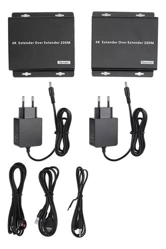 Extensor Hd A Través De Ethernet 4k Plug And Play 3840 X 216 Meses