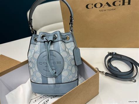 亞軒潮店 大牌潮款配盒子新品推薦 蔻馳coach迷你水桶包 Yahoo奇摩拍賣