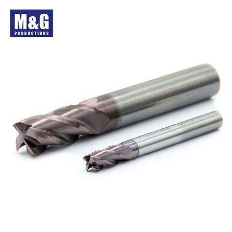 Din6527 Solid Carbide End Mills 4fl Tialn Coated