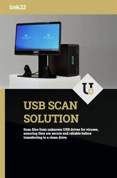 USB Scan Solution Skyddar USB Minnen Mot Skadlig Mjukvara