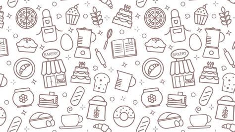 Premium Vector Seamless Pattern With The Image Of Bakingdoodle