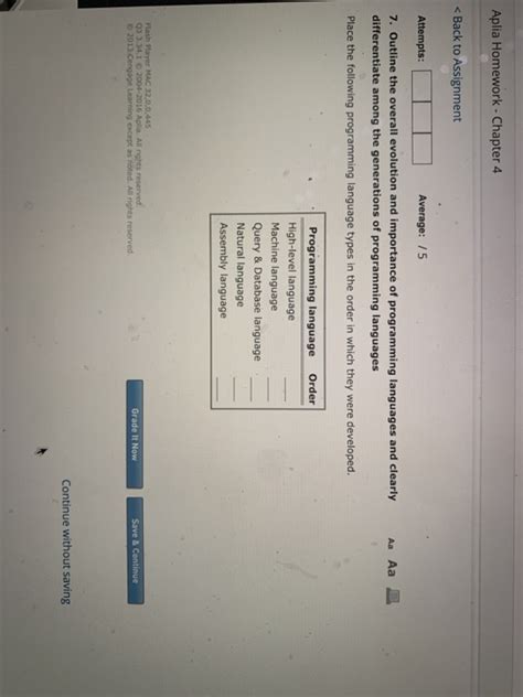 solved aplia homework chapter 4