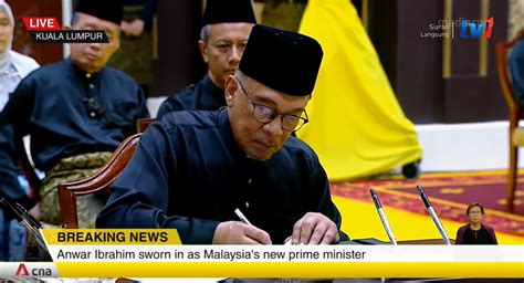 Anwar Sworn In As Prime Minister Tasked With Building Unity Government