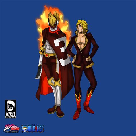 Sanji One Piece Jojo Bizarre Adventure By Caiquenadal On Deviantart