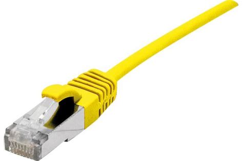Cordon RJ45 CAT 6A S FTP LSOH Ultra Fin Jaune 0 3 M Achat Vente M D