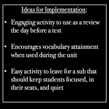 Relative Density Activity Sink Or Float Density BINGO Game TPT