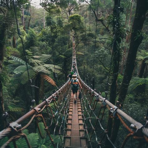 Free Jungle Suspension Bridge Image Download At Stockcake