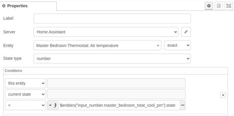 How To Use An Entity For Trigger State Node Conditions · Zachowj Node Red Contrib Home