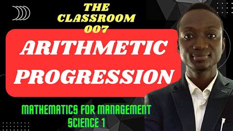 arithmetic progression sequence mathematics for management science 1