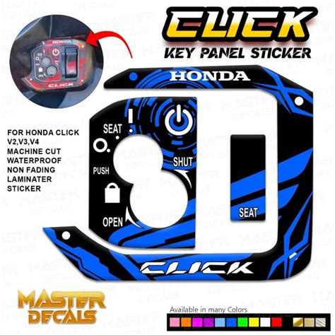 Honda Click Key Panel Sticker For V2 V3 And V4 Lazada Ph