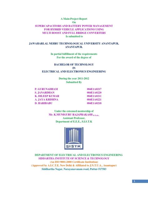 Supercapacitor And Battery Power Management For Hybrid Vehicle Applications Pdf Capacitor