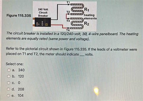 Solved Figure 1153 The Circuit Breaker Is Installed In A 120240 Volt