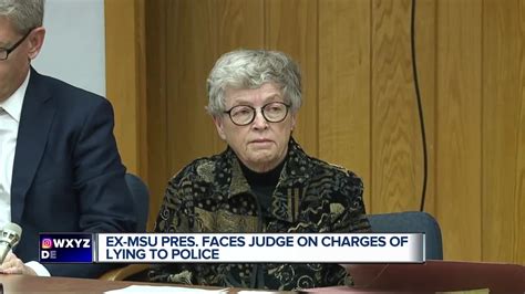 Former Msu Pres Lou Anna Simon Arraigned