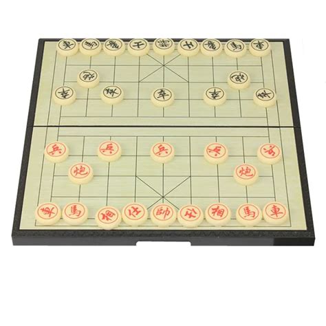 Портативный Xiangqi китайский Шахматный набор шахматная доска Складная