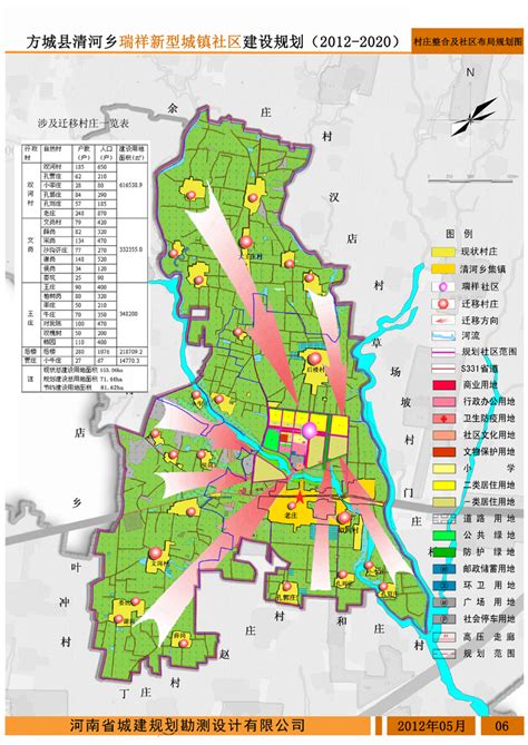 方城县清河乡瑞祥新型城镇社区建设规划2012 2020 河南省城建规划勘测设计有限公司