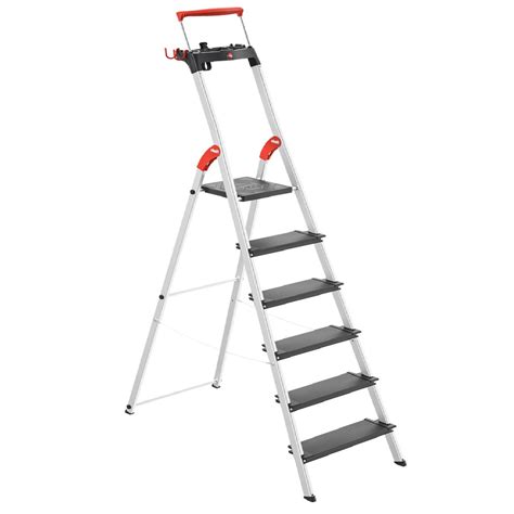 Hailo L100 Topline Safety Ladder 6 Steps