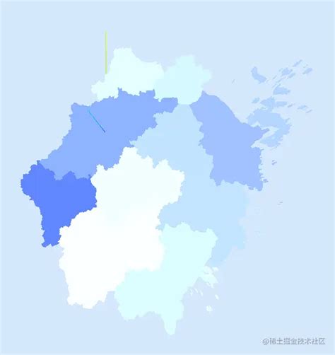 Threejs 地图3d可视化我正在参加「掘金·启航计划」 在开始绘制图形前，需要一份包含地理信息数据，我们可以从阿里云 掘金