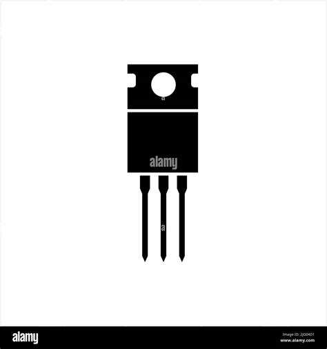 Field Effect Transistor Icon Power Transistor Icon Vector Art