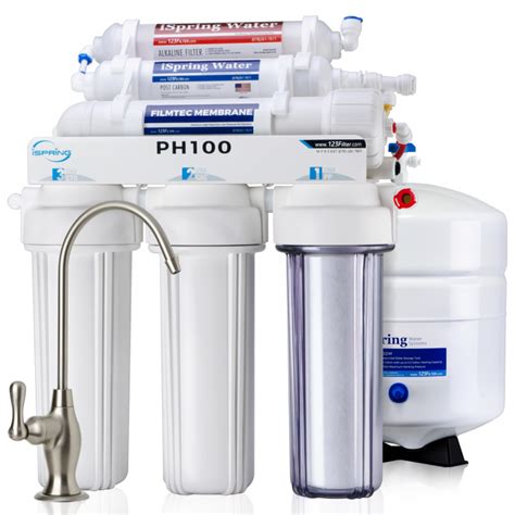 ISpring PH Stage GPD Under Sink Reverse Osmosis RO Drinking Water Filtration System