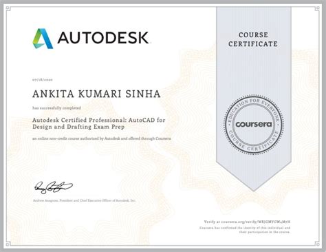 Ankita Kumari Sinha On Linkedin Autodesk Autodeskpartner Autodesklife Cousera