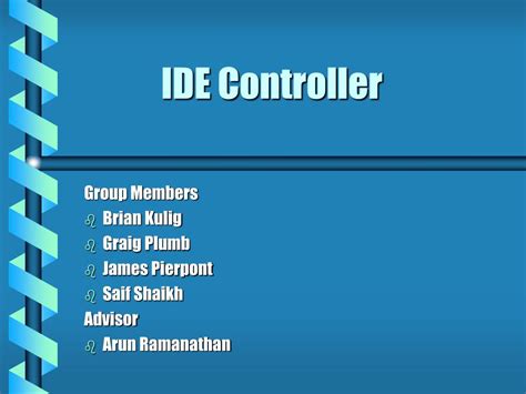 PPT IDE Controller PowerPoint Presentation Free Download ID 1818951