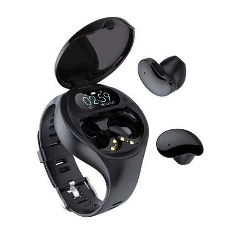 2 In 1 Smart Watch Cheap Portable Small Hidden Tws Wireless Bluetooth