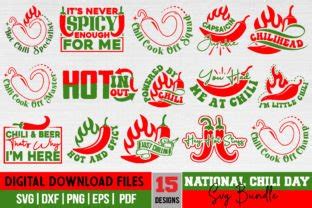 National Chili Day Svg Bundle Graphic By Binasvgbundle Creative Fabrica