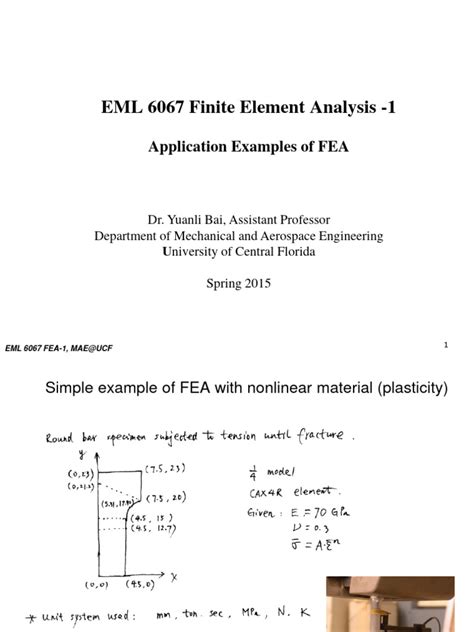 Lecturenotes 3 Fea Applications Pdf Fracture Finite Element Method