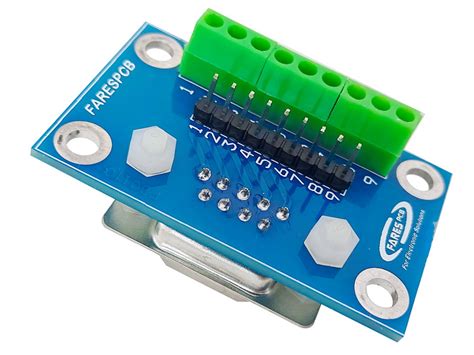 Db9 Vertical Female To Screw Terminal Pin Header Fares Pcb