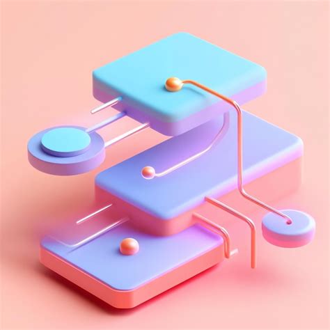 3d Data Flow Icon Streamlined Data Movement Illustration Logo Premium