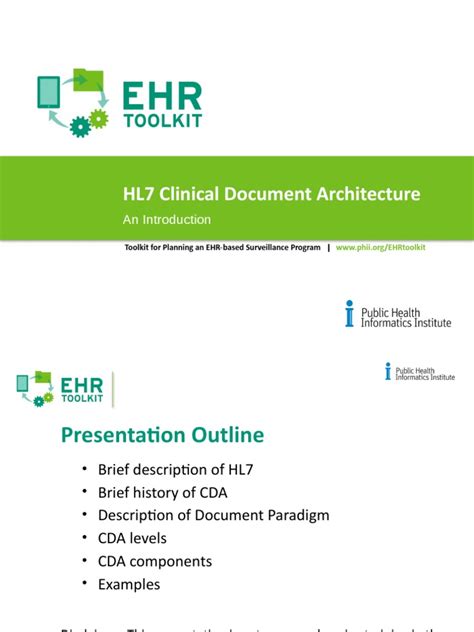 Hl7 Cda Introduction Pdf