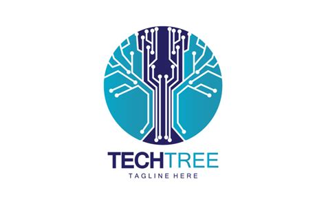Tech Tree Template Logo Vcetor V49 365603 TemplateMonster