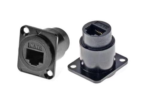 Cat6 Feed Through Adapter D Type Chassis Coupler Propaudio