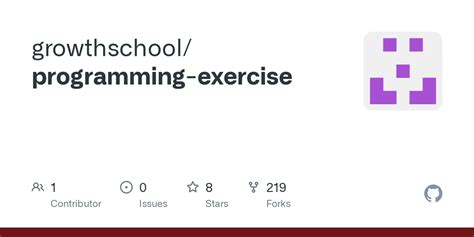 Github Growthschoolprogramming Exercise