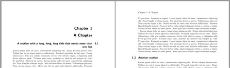Sectioning Align Chapter And Section Headings To Outer Edge Tex