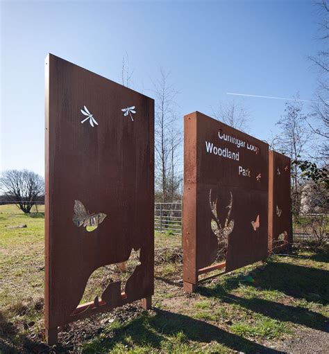 Signage For Cuningar Loop Woodland Park Glasgow Made By Landmark