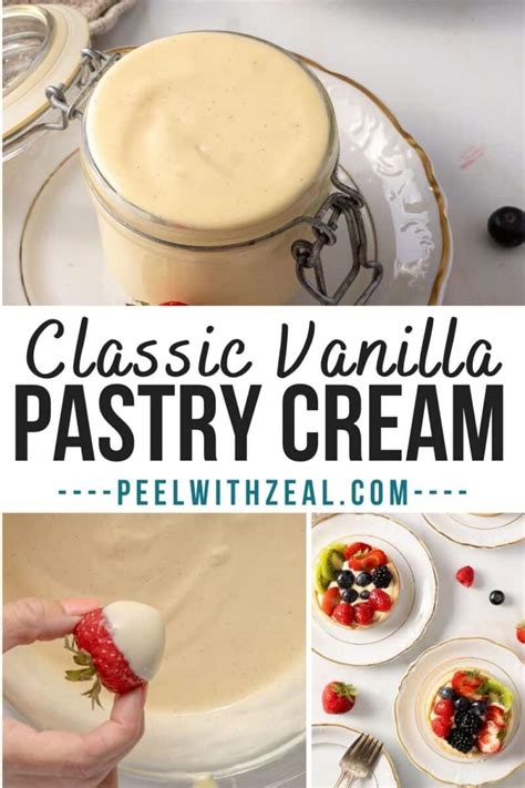 Vanilla Pastry Cream Crème Pâtissière Peel With Zeal