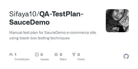 Github Sifaya10qa Testplan Saucedemo Manual Test Plan For Saucedemo