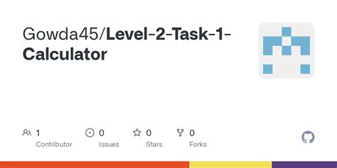 Github Gowda45level 2 Task 1 Calculator